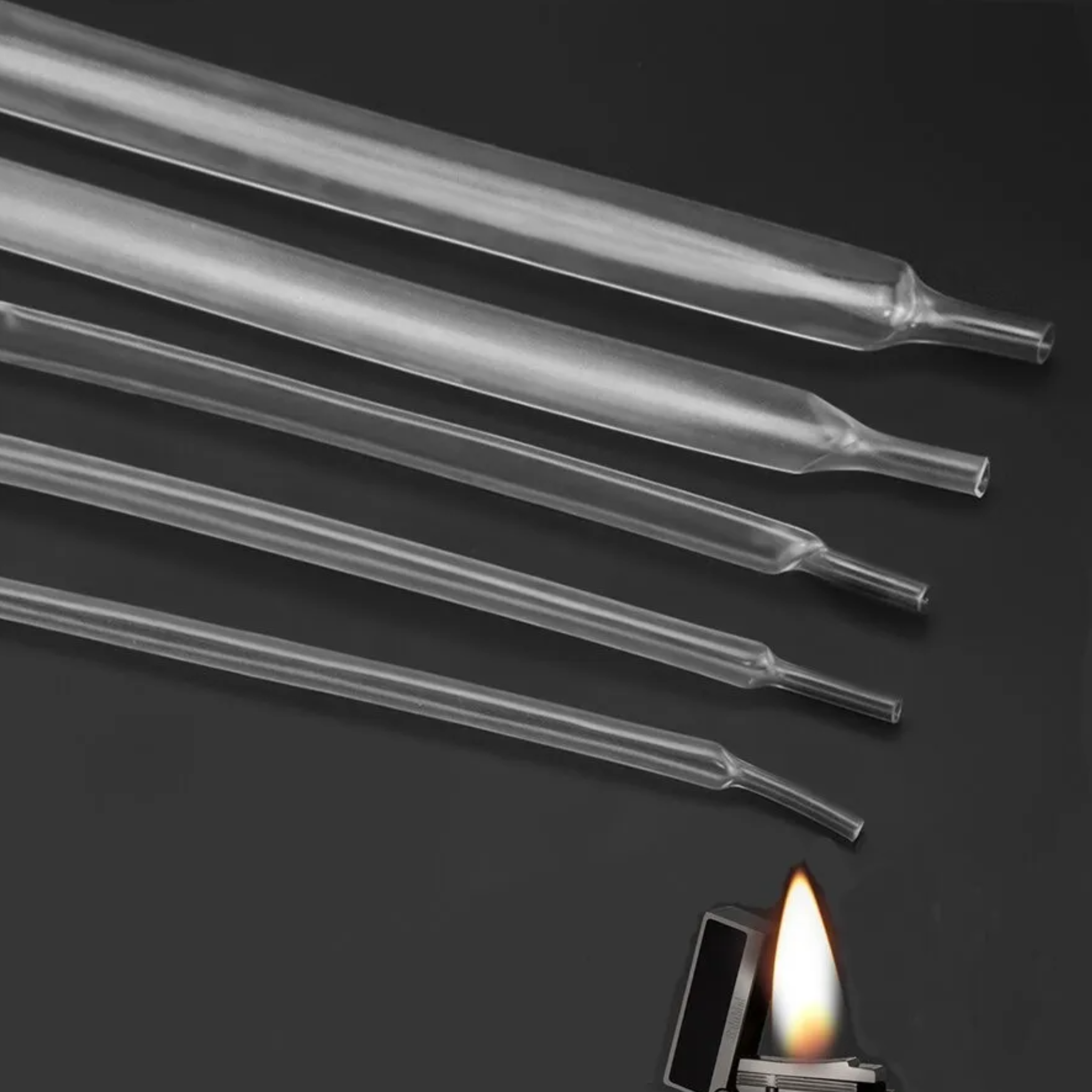 Tubo aislante eléctrico termocontractil Color transparente | Manguera ...